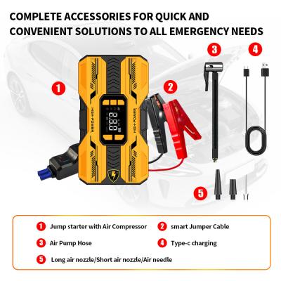 China Automobile Portable Battery Charger Jump Starter 8000mAh Auto Shut Off Power Bank For Motorcycle  for sale