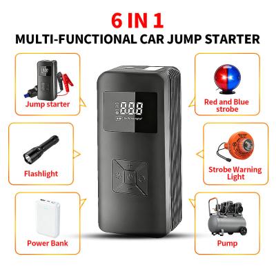 China 7200mAh Intelligent Automobile Jump Starters Air Compressor Emergency Battery Booster 12v Emergency Starter Pack for sale