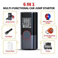 China Portable Car Jump Starter Starter Pack Multi Function Type C Jump Starter With Air Compressor for sale