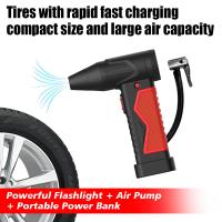 China Multi Function Tire Inflator Car Vacuum Power Bank Battery Booster 10000MAh / 12000MAh Car Jump Starter With Vacuum Cleaner for sale