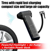 China 4 In 1 Vacuum SOS Light Car Jump Starter Inflator Pump Portable Rechargeable For Auto Emergency for sale