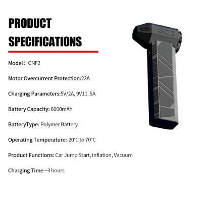China 4 In 1 Vacuum SOS Light Car Jump Starter Inflator Pump Portable Rechargeable For Auto Emergency for sale
