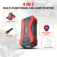 China 6000mAh 7200mAh 8000mAh Multi Functional Jump Starter Lithium Battery High Power Car Battery Jump Starter Smart Digital Portable Emergency Car Battery Jump Starter with LED Light, Warning Light & SOS for sale
