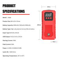 China 300A - 500A Automobile Battery Jump Starter 6000mAh Car Emergency Start Power Supply MultifunctionEmergency Car Jump Starter with Smart Digital Features, LED Light, Warning Light & SOS for sale