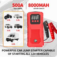 China 300A - 500A Automobile Battery Jump Starter 6000mAh Car Emergency Start Power Supply MultifunctionEmergency Car Jump Starter with Smart Digital Features, LED Light, Warning Light & SOS for sale