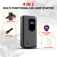 China Multi Functional Car Battery Jump Starter Pack High Power 6400mAh Automobile Power Supply Digital SmartJump Starter for Car with LED Light, Warning Light, SOS & Emergency Battery Power for sale