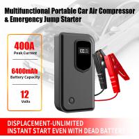 China Multi Functional Car Battery Jump Starter Pack High Power 6400mAh Automobile Power Supply Digital SmartJump Starter for Car with LED Light, Warning Light, SOS & Emergency Battery Power for sale