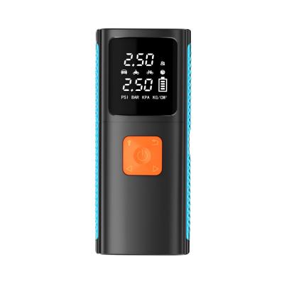 China Smart Portable Rechargeable Car Jump Starter with 150PSI Max Tire Inflator and 6400mAh Multifunction Power Bank for sale