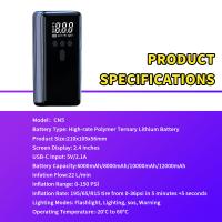 China Portable Car Jump Starter with Air Compressor Multi-Function Emergency Power LED Light for Dead Battery for sale