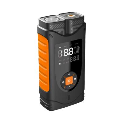China 1800A Peak Current Jump Starter with 150PSI Air Compressor and 8000mAh Power Bank Battery Booster Tire Inflator for sale