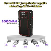 China Portable 6-in-1 Jump Starter with Air Compressor 150PSI Tire Inflator Power Bank LED Flashlight SOS 12V Car Battery Booster for All Gas Vehicles for sale