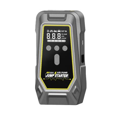 China 12000mAh Battery Booster with 150PSI Air Compressor and Multi-Safety Guard Jump Starter for Cars and Trucks for sale