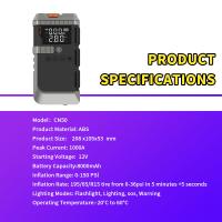 China Portable 8000mAh Jump Starter with 150 PSI Tire Inflator and 12V Vehicle Support for Emergency Power for sale