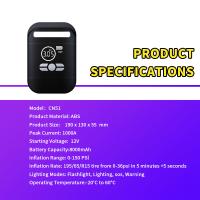 China 8000mAh Multi-Function Jump Starter and Battery Booster Pack with 150 PSI Tire Inflator Pump for sale