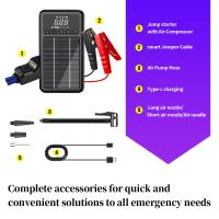 China Multi-Function Car Jump Starter with Air Compressor, 1000A Peak, 140PSI Air Pump, 12000mAh Portable Power Bank, LED Flashlight, SOS Light for 12V Vehicles for sale