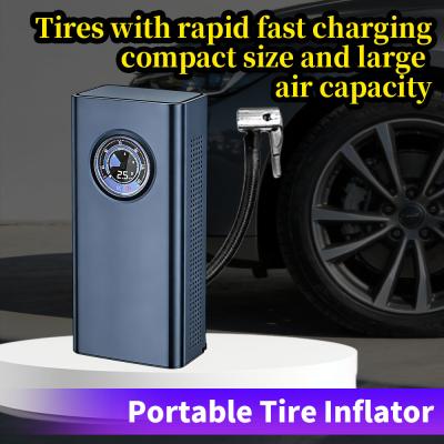 China Portable Tyre Inflator 80W Cordless Air Pump 17L/Min With Digital Pressure Display & SOS Mode for sale