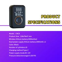China Rapid Portable Tire Inflator - Compact Design, Large Air Capacity, Complete Accessories for All Inflatable Emergencies for sale