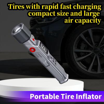 China Portable Tire Inflator with 6000mAh Battery Fast Charging and Multi-Protection System for Cars Motorcycles Bikes for sale