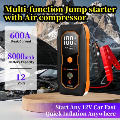 China 6000mAh Car Jump Starter with 2500A Maximum Instantaneous Current and 4-in-1 Multi-Function Design for sale