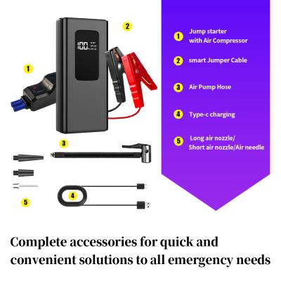 China 6400mAh Multi-Function Jump Starter with Impact-Resistant ABS Shell and Portable Power Bank for sale