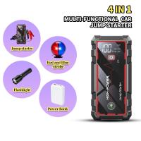 China 4-in-1 6400mAh 12V Multi Functional Jump Starter with Air Compressor, Power Bank & LED Strobe Light for sale