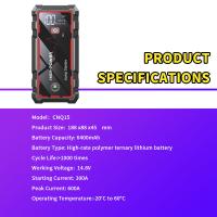 China 4-in-1 6400mAh 12V Multi Functional Jump Starter with Air Compressor, Power Bank & LED Strobe Light for sale
