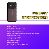 China 6400mAh Multi-Function Jump Starter with 300A Starting Current and Air Compressor for Emergency Car Battery Boosting for sale