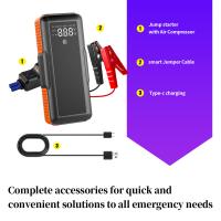 China 12V Portable Jump Starter with 800A Peak Current and 4-in-1 Multifunctional Design for Emergency Power Supply for sale