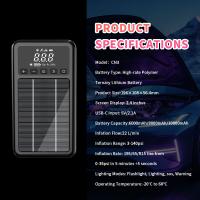 China 6-in-1 Jump Starter with 1000A Peak Current and 150 PSI Air Compressor for 12V Cars Emergency Power for sale