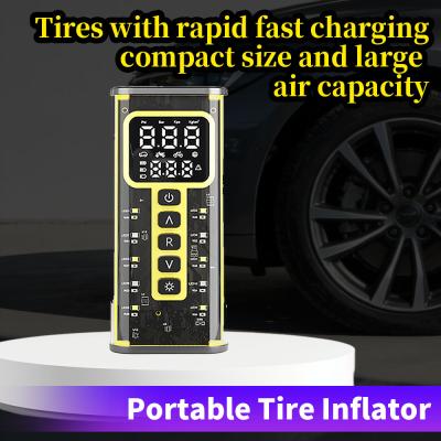 China Smart Digital Portable Tire Inflator with 150 PSI Precision Pressure 20 L/min High-Speed Air Delivery and 18650 Lithium Battery for sale