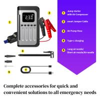 China 8000mAh Portable Car Emergency Jump Starter with Battery Power Supply and Charging Function for sale