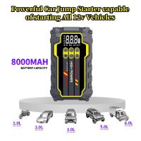 China Multifunction 12V Car Battery Jump Starter and Air Compressor Power Bank 8000mAh for sale