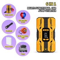 China 8000mAh Vehicle Emergency Jump Starter with Auto Power Cut Power Bank and Motorcycle Tire Inflator for sale