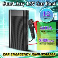 China Digital Car Jump Starter with 6000mAh–8000mAh High-Rate Polymer Battery Supports Up to 6.0L Engines and Integrated Air Pump for sale