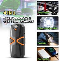 China 600A Peak Car Jump Starter with 8000mAh Power Bank and Integrated Air Pump for sale