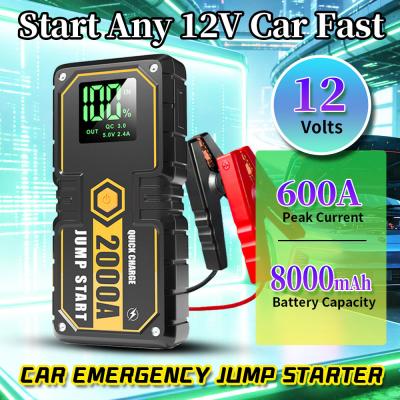 China Intelligent 16000mAh Multi Functional Jump Starter with 600A Peak Current and 12V Output for Gasoline and Diesel Engines for sale