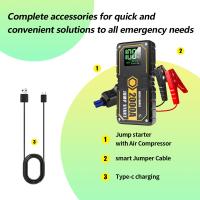 China Intelligent 16000mAh Multi Functional Jump Starter with 600A Peak Current and 12V Output for Gasoline and Diesel Engines for sale