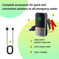 China Smart 12V Jump Starter with 600A Peak Current 30000mAh Battery and LED Emergency Light for Vehicles for sale