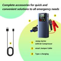 China 600A Peak Current Car Jump Starter with LED Emergency Light and 8000mAh Battery Capacity for sale