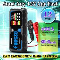 China 8000mAh 12V Car Battery Jump Starter with Air Inflator and Portable Power Bank for sale