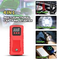 China 12V Compact Car Jump Starter Power Bank 500A Emergency Battery Booster with LED Flashlight for sale