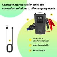 China Vehicle Jump Starter Power Bank with Emergency Light, 12V Battery Booster, 500A Peak Output for sale