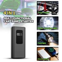 China Compact 4-in-1 12V Car Emergency Jump Starter Power Bank for sale