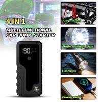 China 6400mAh Smart Digital Car Emergency Jump Starter with Air Compressor for sale