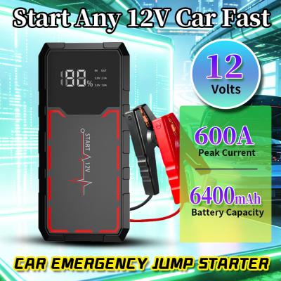 China 6400 Emergency Car Jump Starter with Air Compressor & 600A Peak Power for sale