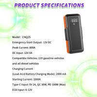 China Ultra 800A Super Capacitor Jump Starter with 100,000 Charge Cycles and Ultra-Low Temperature Performance for 12V Vehicles for sale
