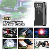 China 1000A Peak 12V Multi-Function Jump Starter with 150PSI Digital Air Compressor for Emergency Vehicle Starting and Tire Inflation for sale