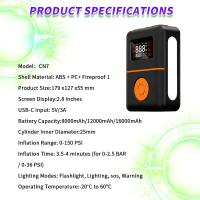 China 2400A Peak Current Multi Functional Jump Starter with 150PSI Air Pump and 16000mAh Portable Battery Pack for sale