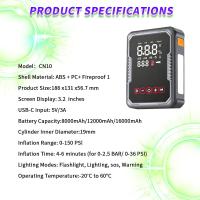 China 2400A Peak Current Multi Functional Jump Starter with 150 PSI Air Compressor and 8000mAh Battery Capacity for sale