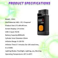 China Portable 8000mAh Multi Functional Jump Starter with 150 PSI Air Inflator and 1200A Peak Current for sale